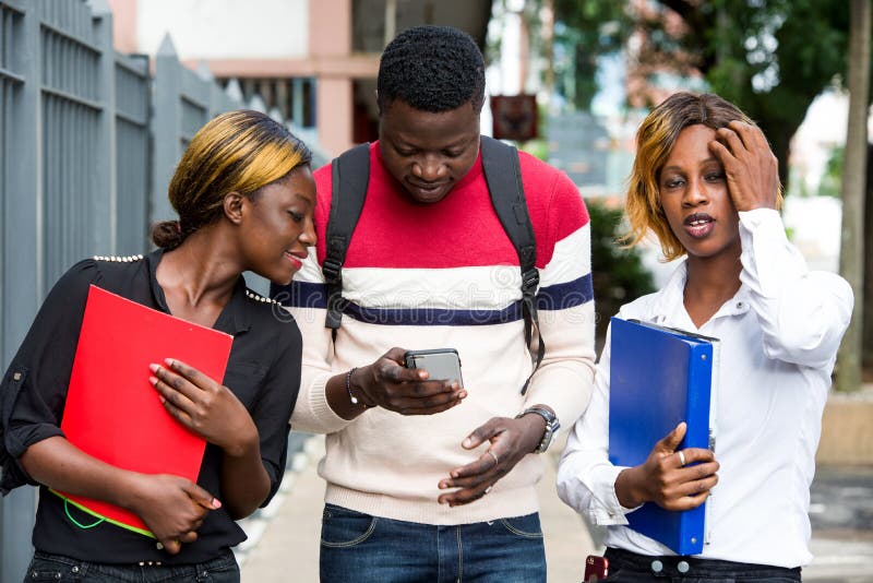 Group of Students after Class, Smiling Stock Photo - Image of looking ...