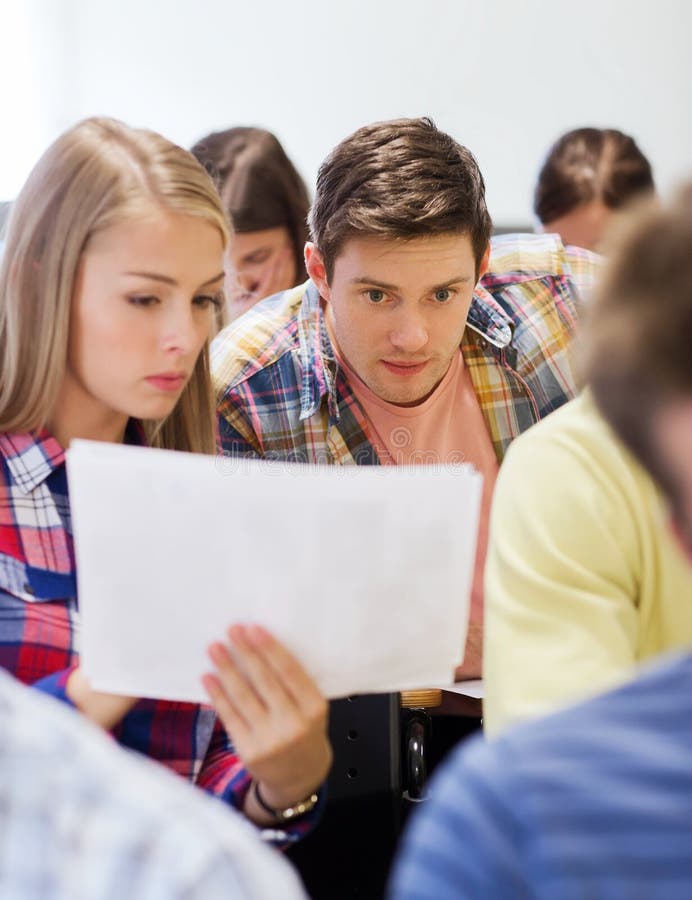 Group of Students in Computer Class Stock Photo - Image of pupil ...