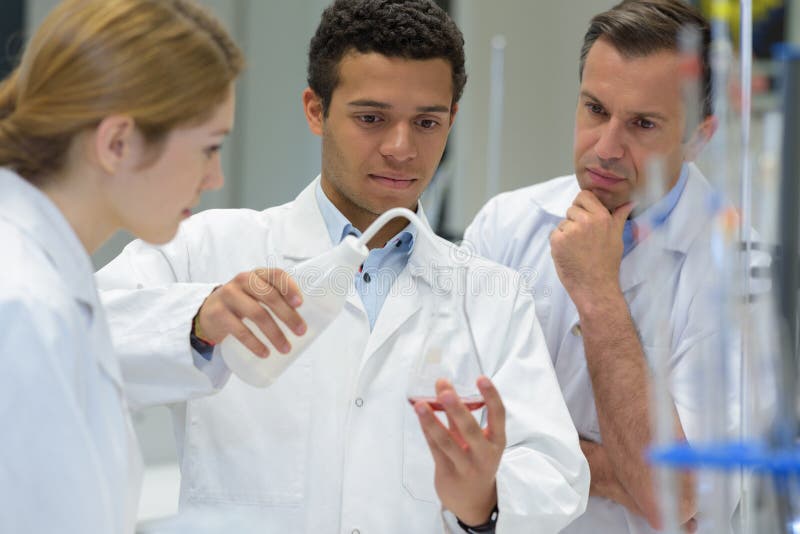 Group students in lab stock photo. Image of medicine - 262850902
