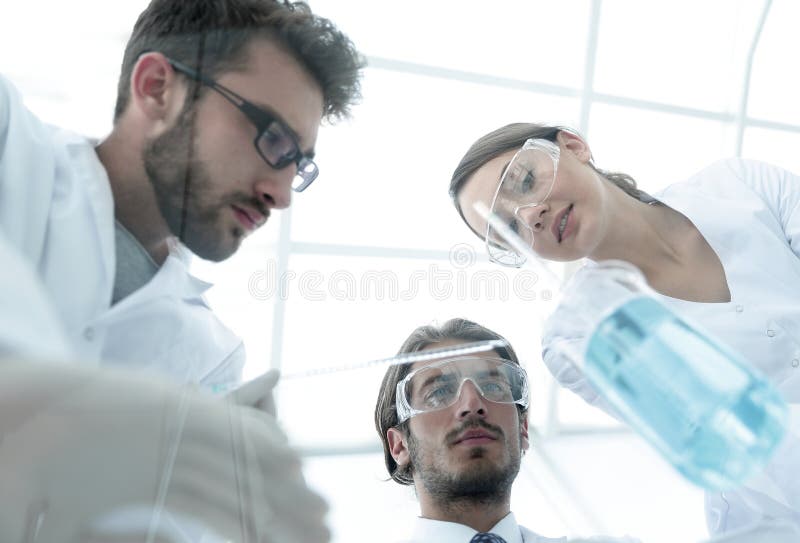 Group of Students in the Lab Stock Image - Image of concentration ...