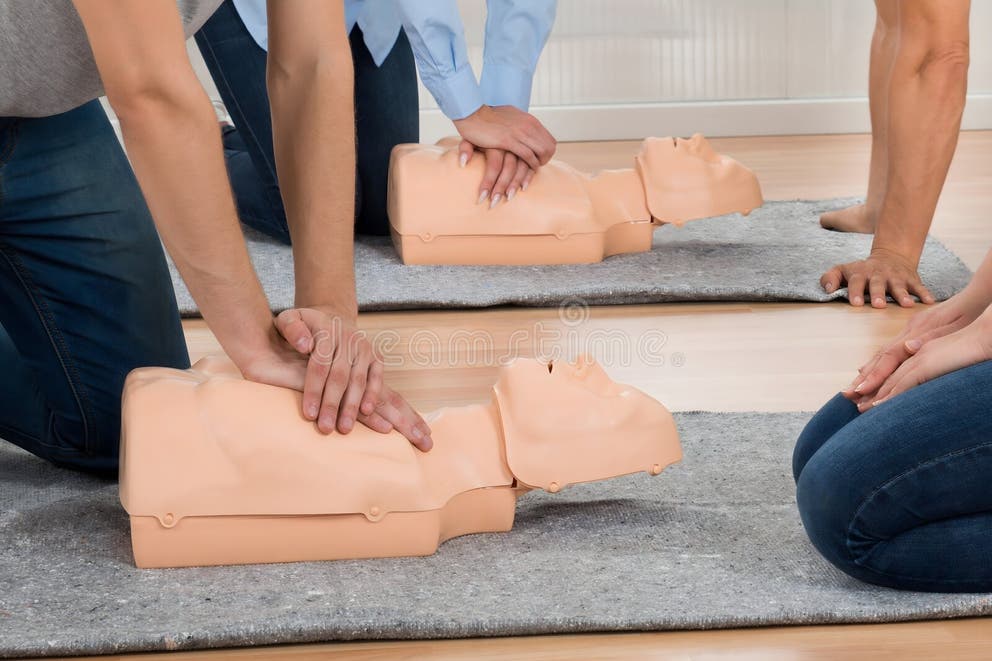 Group of Students Learning Cpr Stock Image - Image of adults, technique ...
