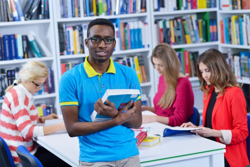 Group of Students Learning in Library at University Stock Image - Image ...