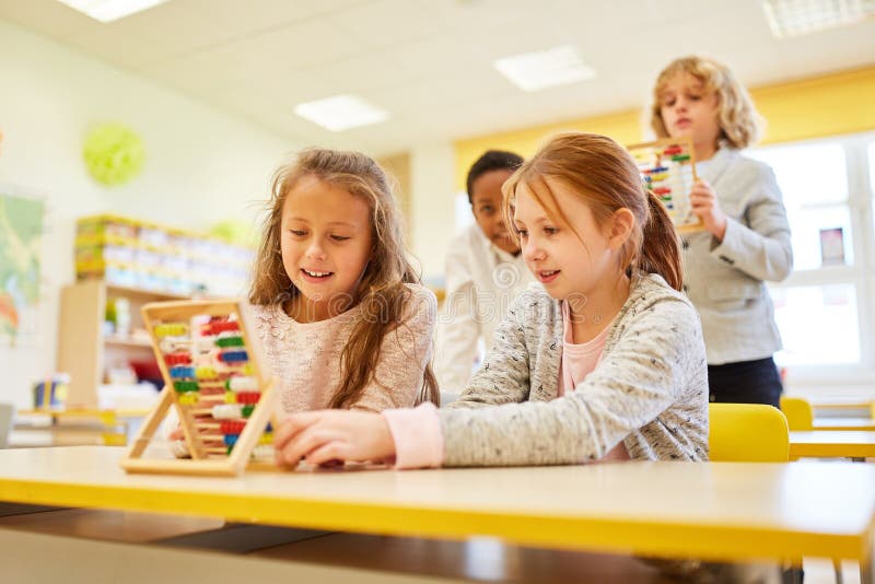 Group of Students in Math Class Stock Image - Image of class, student ...