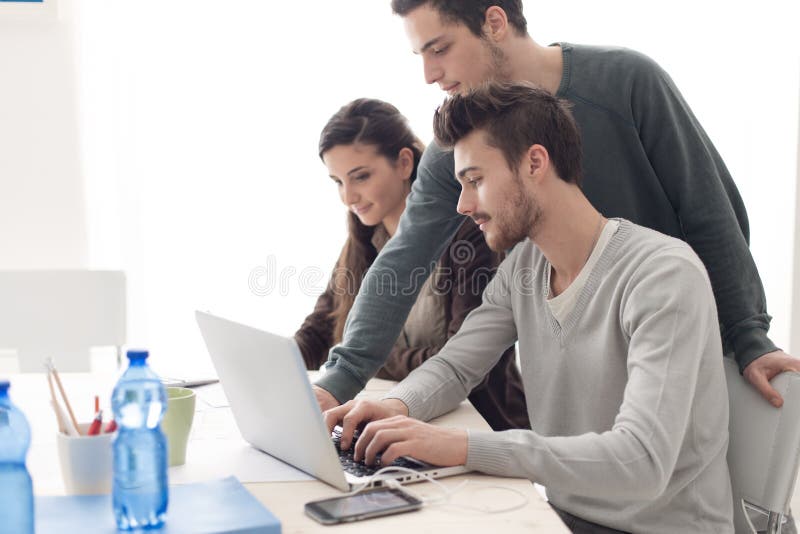 Engineering Students Working in the Lab Stock Image - Image of ...