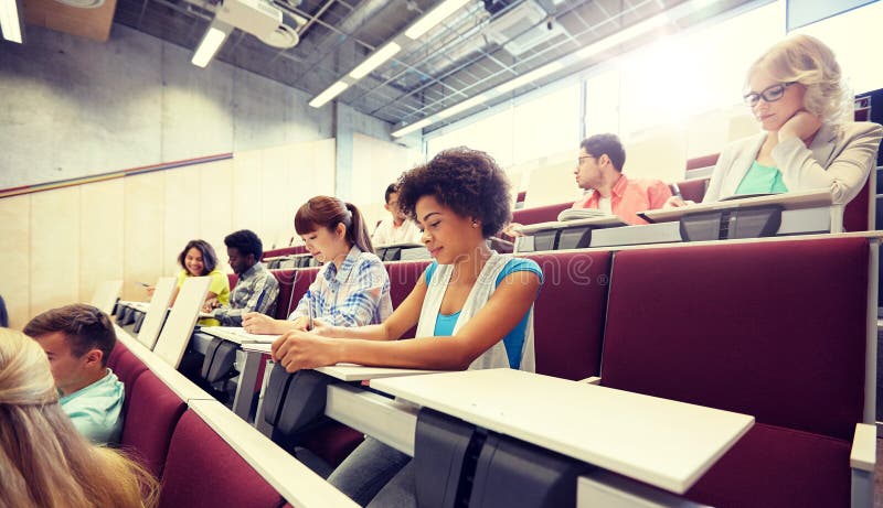 Group of Students at School Stock Image - Image of classroom, friendly ...