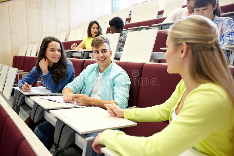 122 International Students Talking Lecture Hall Stock Photos - Free ...