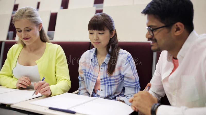 Students with Notebooks on Lesson at School Stock Footage - Video of ...