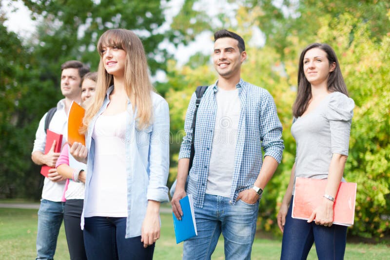 Unfocused students stock image. Image of group, modern - 3394801