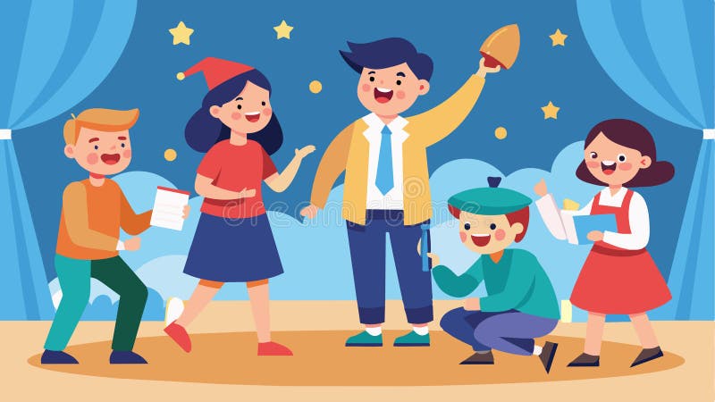 A Group of Students Perform a Creative and Entertaining Play Showcasing ...