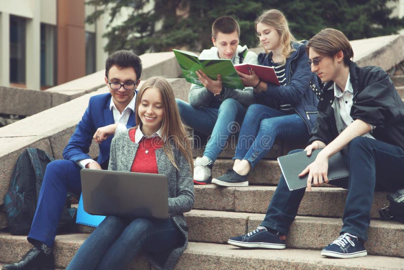 Students Prepare for Classes Stock Photo - Image of command, classes ...