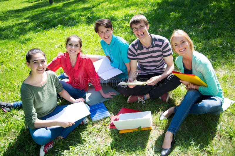 Group of Students Studying Together Stock Photo - Image of learn ...
