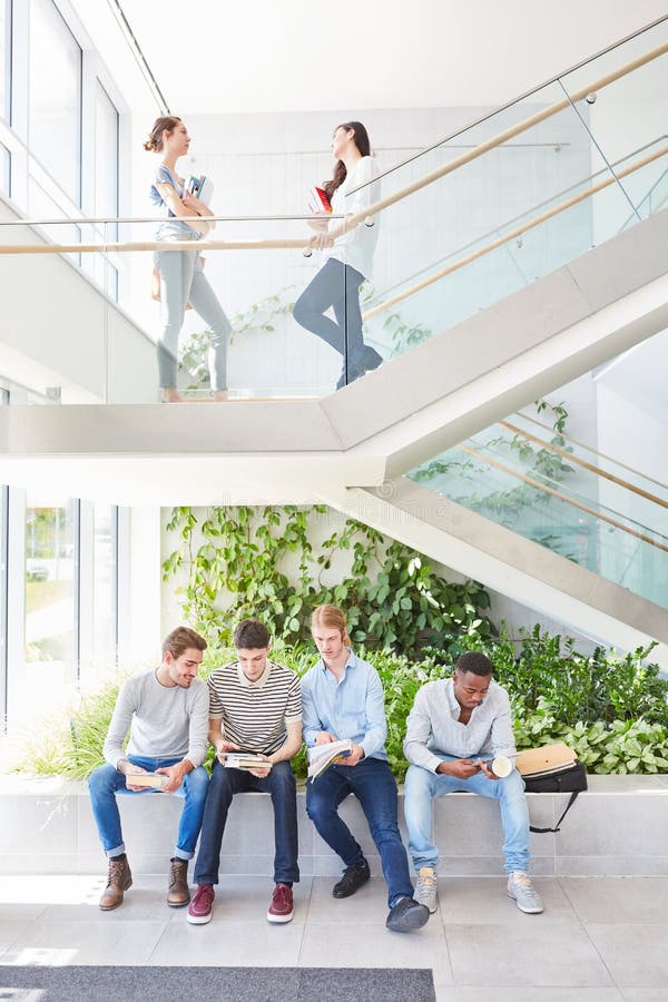 Group of Students Together in a Break Stock Image - Image of knowledge ...