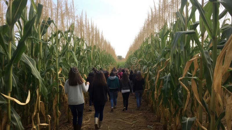 A Group of Students Visiting a Farm As Part of an Educational Field ...