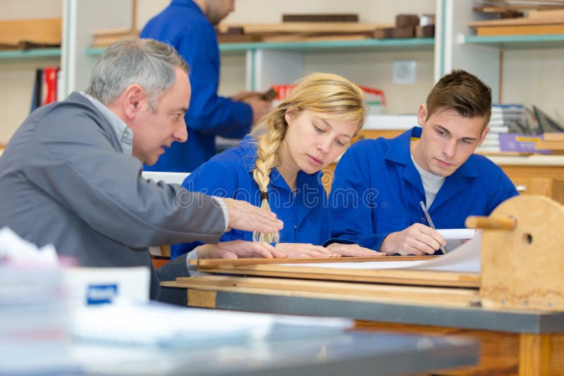 Engineering Students Working in the Lab Stock Image - Image of ...