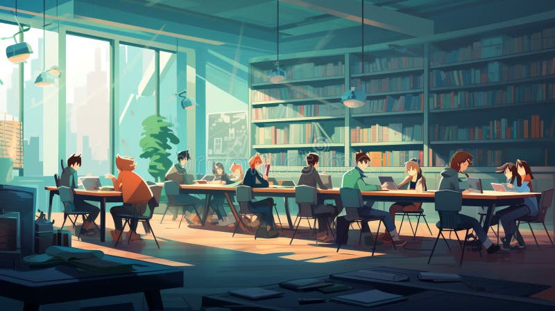 Students Working Hard Stock Illustrations – 67 Students Working Hard ...