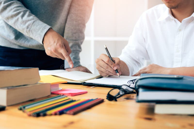 Group of Students are Writing a University Test. Stock Photo - Image of ...