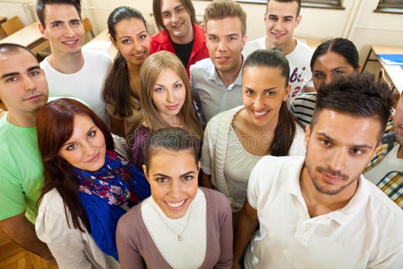 Group of students stock photo. Image of exam, adult, smiling - 44204294