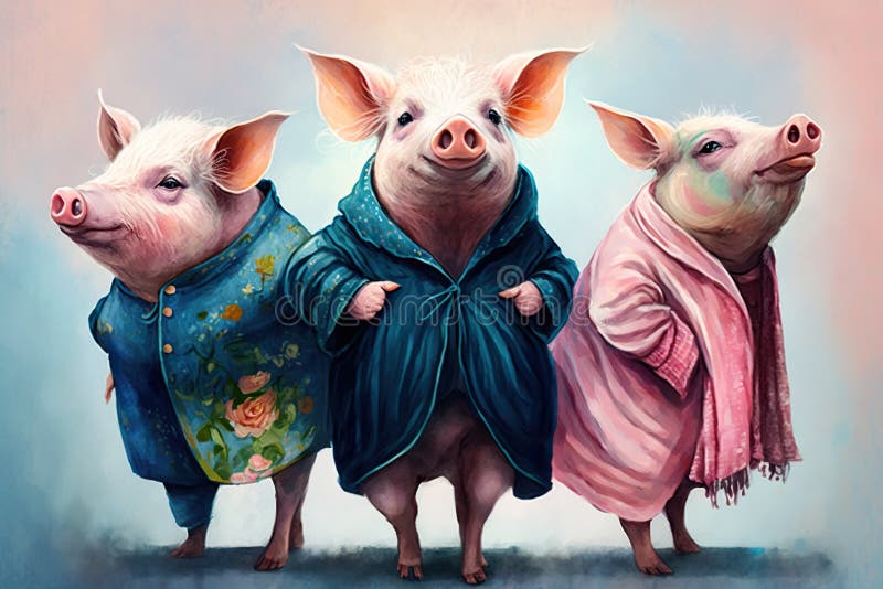 Positive Pigs Stock Illustrations – 130 Positive Pigs Stock ...