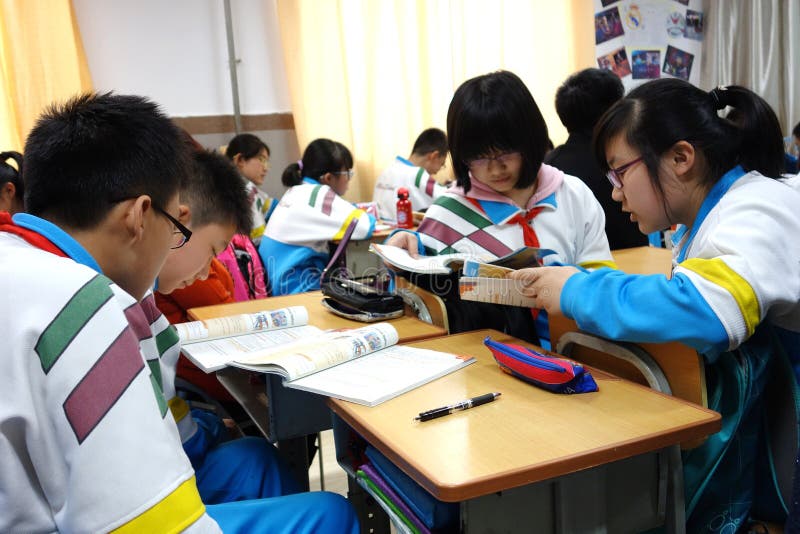 Group study in class editorial stock photo. Image of students - 52647663