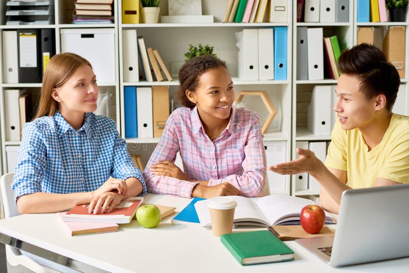 Group Study Session in Library Stock Image - Image of training ...