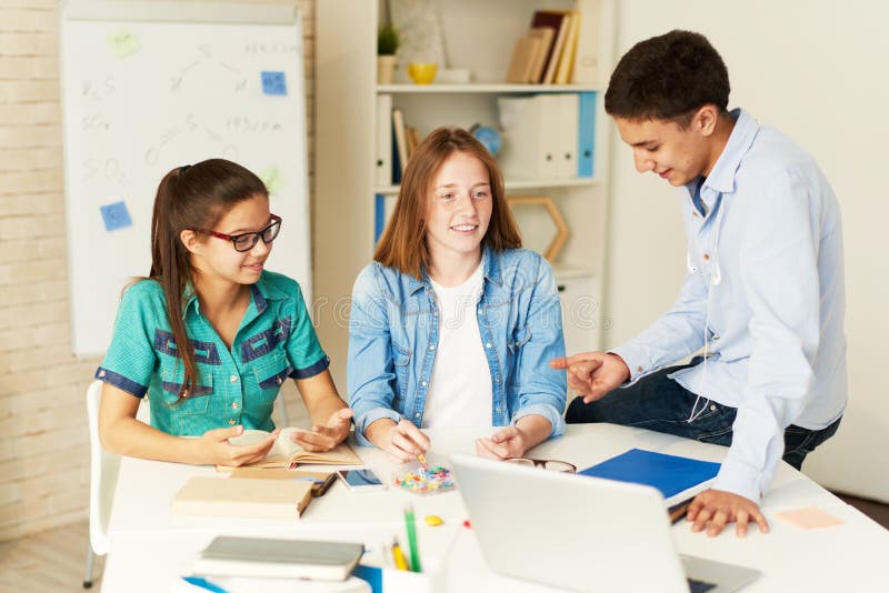 Group Study Session stock image. Image of college, homework - 97445955