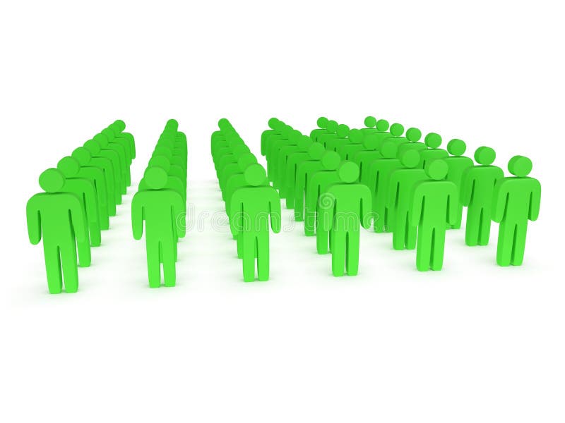 Group Stylized Green People Stand White Stock Illustrations – 59 Group ...
