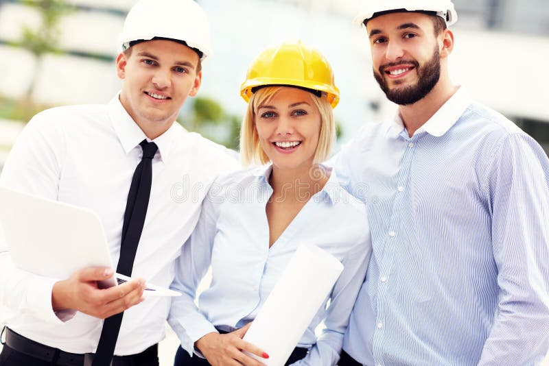 Group of Successful Architects Stock Photo - Image of manager, laptop ...