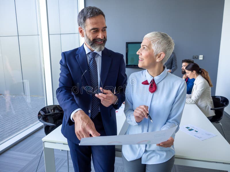 Successful Business People Working at the Office. Stock Photo - Image ...