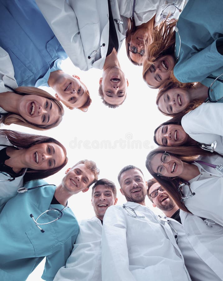Group of Successful Doctors Standing in a Circle Stock Photo - Image of ...