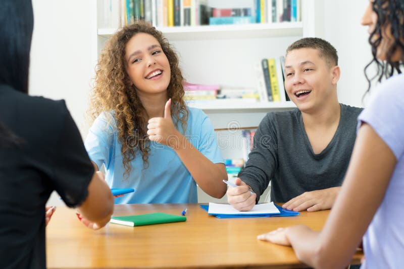 Group of Successful Male and Female Students Stock Image - Image of ...