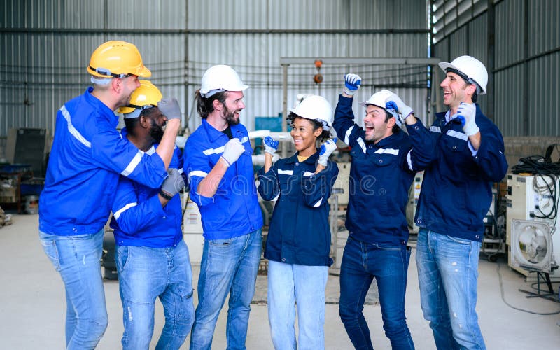 Worker with Accident at Factory, People with Injury from Hard Work in ...
