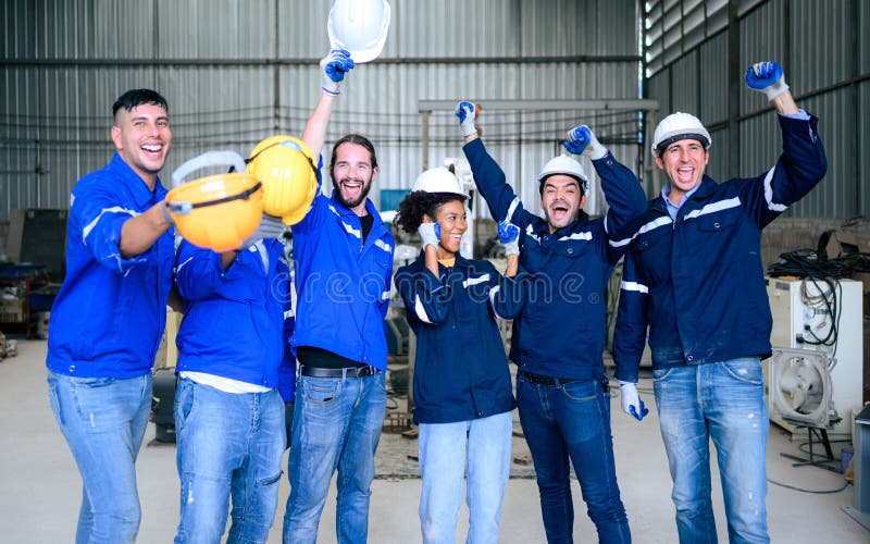 Worker with Accident at Factory, People with Injury from Hard Work in ...