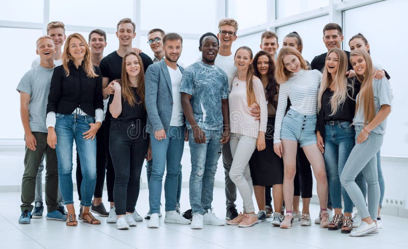 Group of Successful Young People Standing Together. Stock Image - Image ...