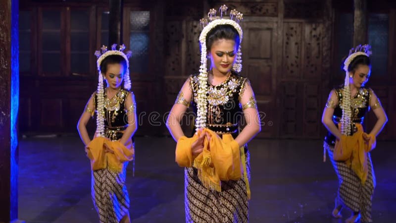 A Group of Sundanese Dancers Take Part in a Dance Competition at a ...