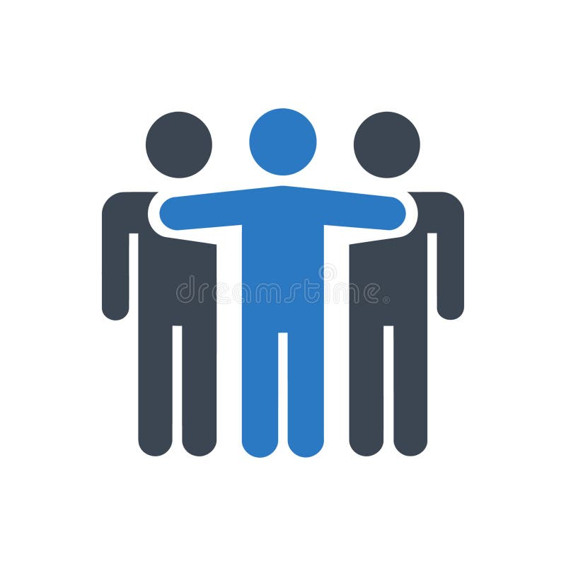 Group Support Icon stock vector. Illustration of collaboration - 361691188