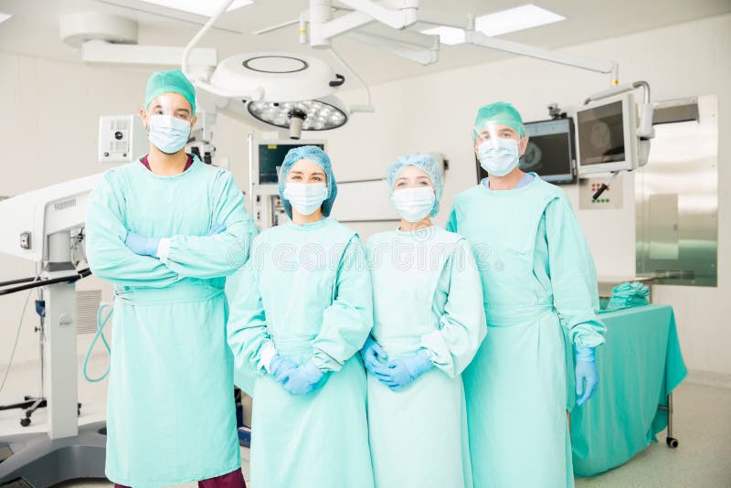 Surgeons Looking Happy after Surgery Stock Image - Image of hospital ...