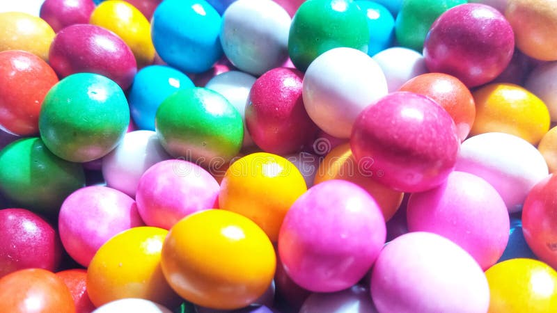 A Group of Sweet Candy Balls Stock Image - Image of colorful, snack ...