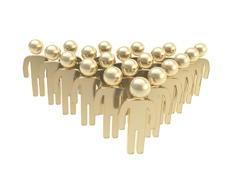 Group of Symbolic Human Figures Isolated on White Stock Illustration ...