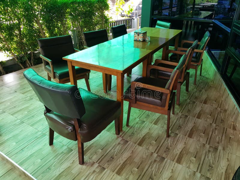 Group of Table and Chairs in Restaurant Stock Image - Image of luxury ...