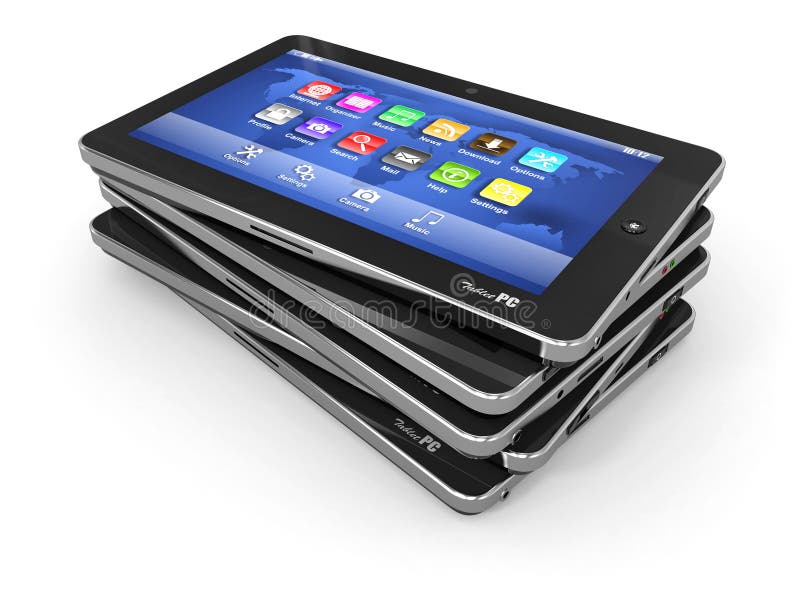 Mobile devices stock illustration. Illustration of isolated - 33577188