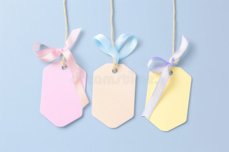 A Group of Tags Hanging from a String. Perfect for Product Labeling or ...