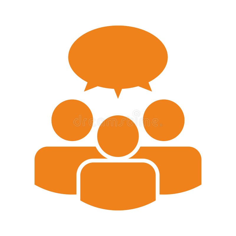 Group talk bubble stock illustration. Illustration of discussion ...