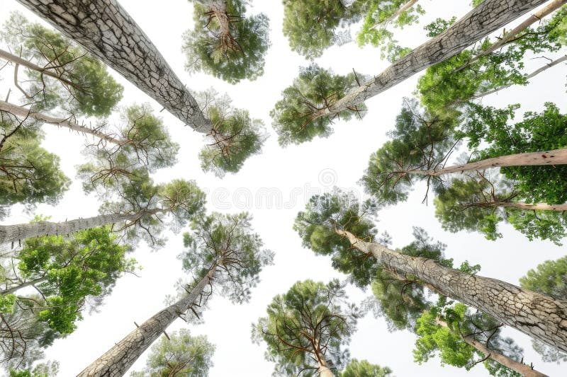 A Group of Tall Pine Trees Standing Together in a Dense Forest, Perfect ...
