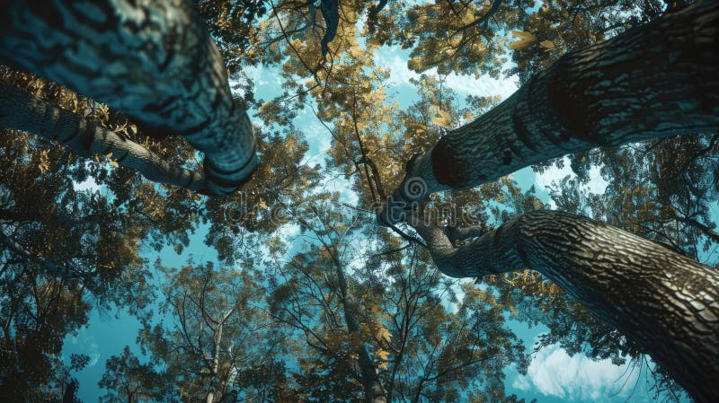 Group of Tall Trees in a Forest. Perfect for Nature and Environmental ...