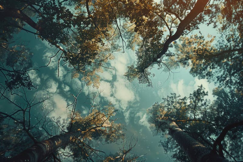 A Group of Tall Trees in a Forest. Suitable for Nature and Outdoor ...