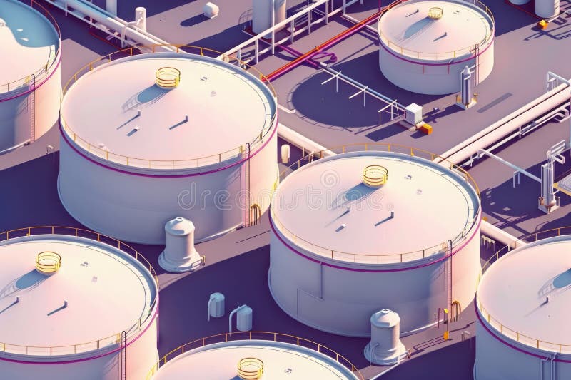 A Group of Tanks Lined Up Next To Each Other. Suitable for Military and ...