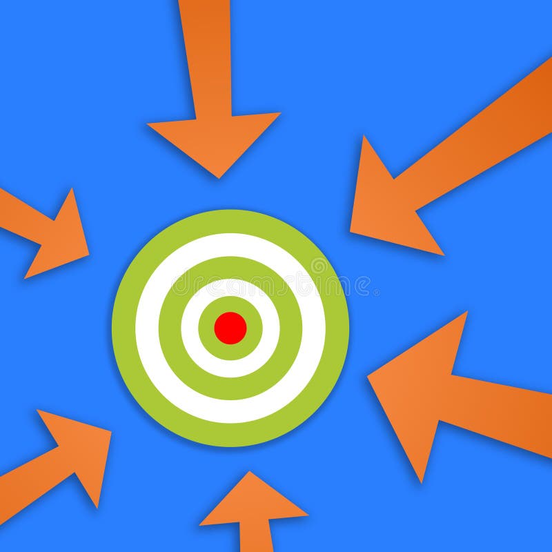 Group target stock illustration. Illustration of cartoon - 38119712