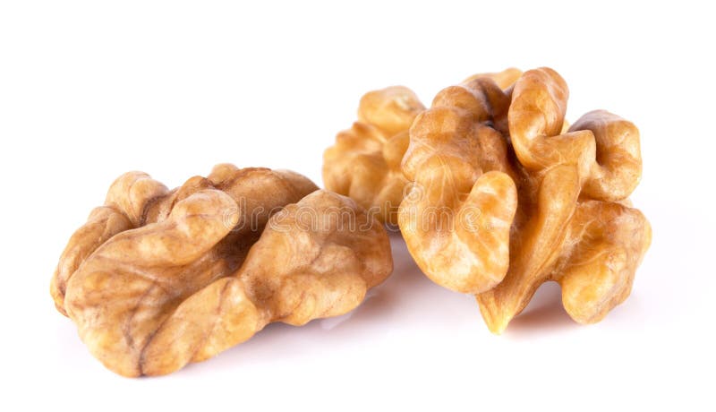 Group of Tasty Wallnuts Isolated on White Background Stock Image ...