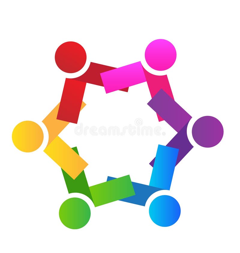 Group Team People, Unity Vector Logo Stock Vector - Illustration of ...