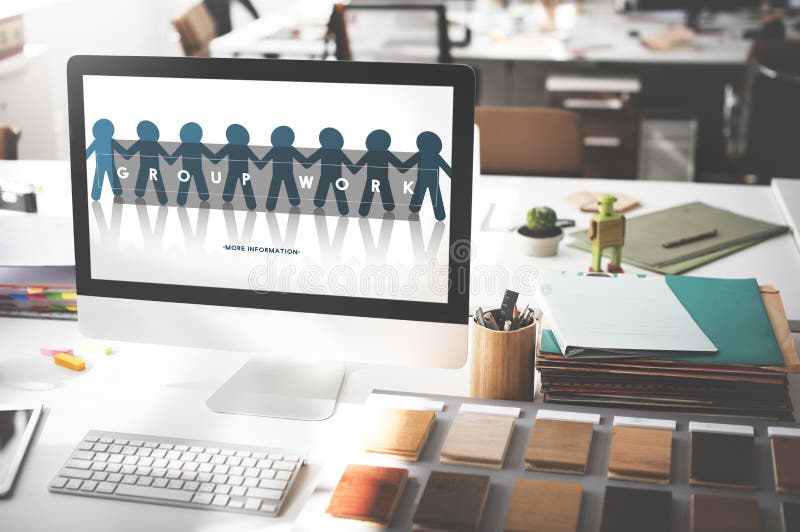 Group Team Work Organization Concept Stock Photo - Image of brainstorm ...